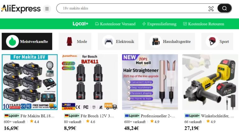 Lokale Lager, schnelle Lieferung: AliExpress startet „Local+“