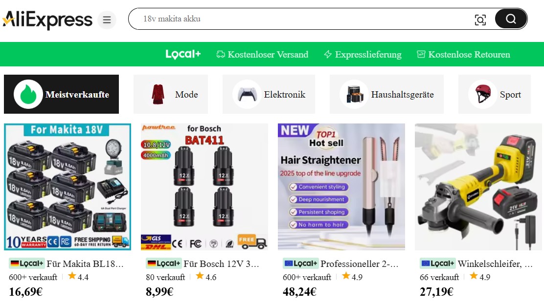 Lokale Lager, schnelle Lieferung: AliExpress startet „Local+“