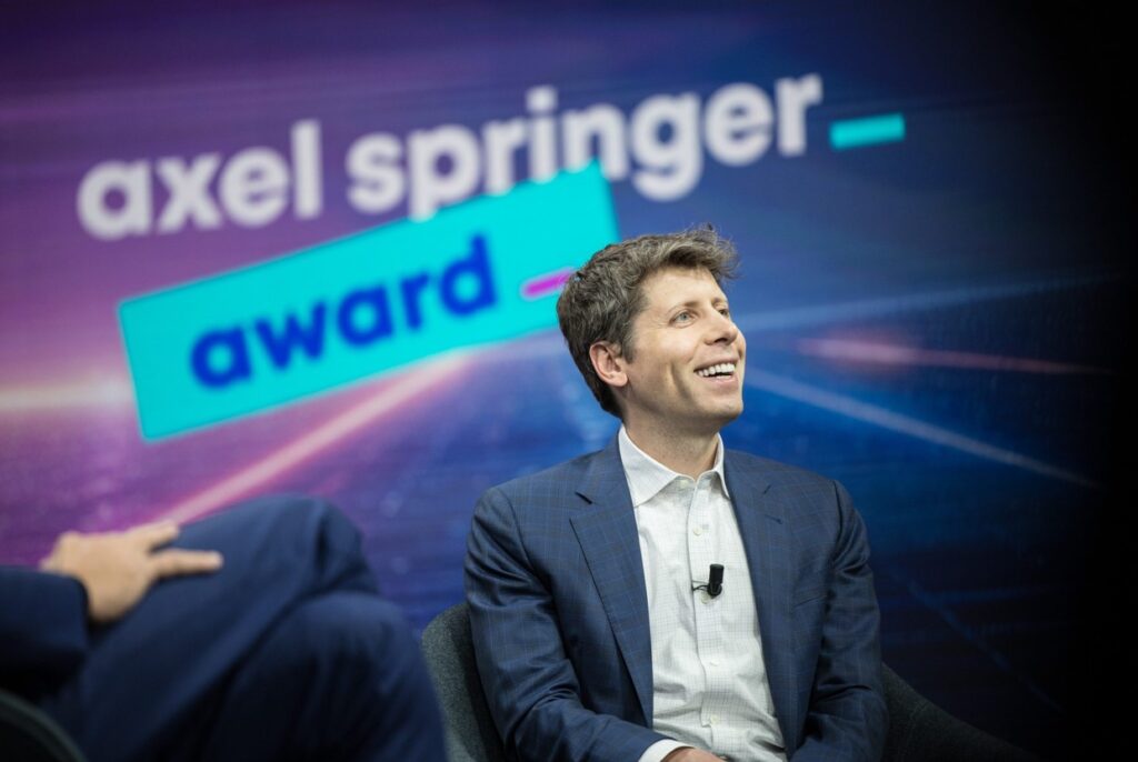 Sam Altman erhält Axel Springer Award 2025 in Berlin